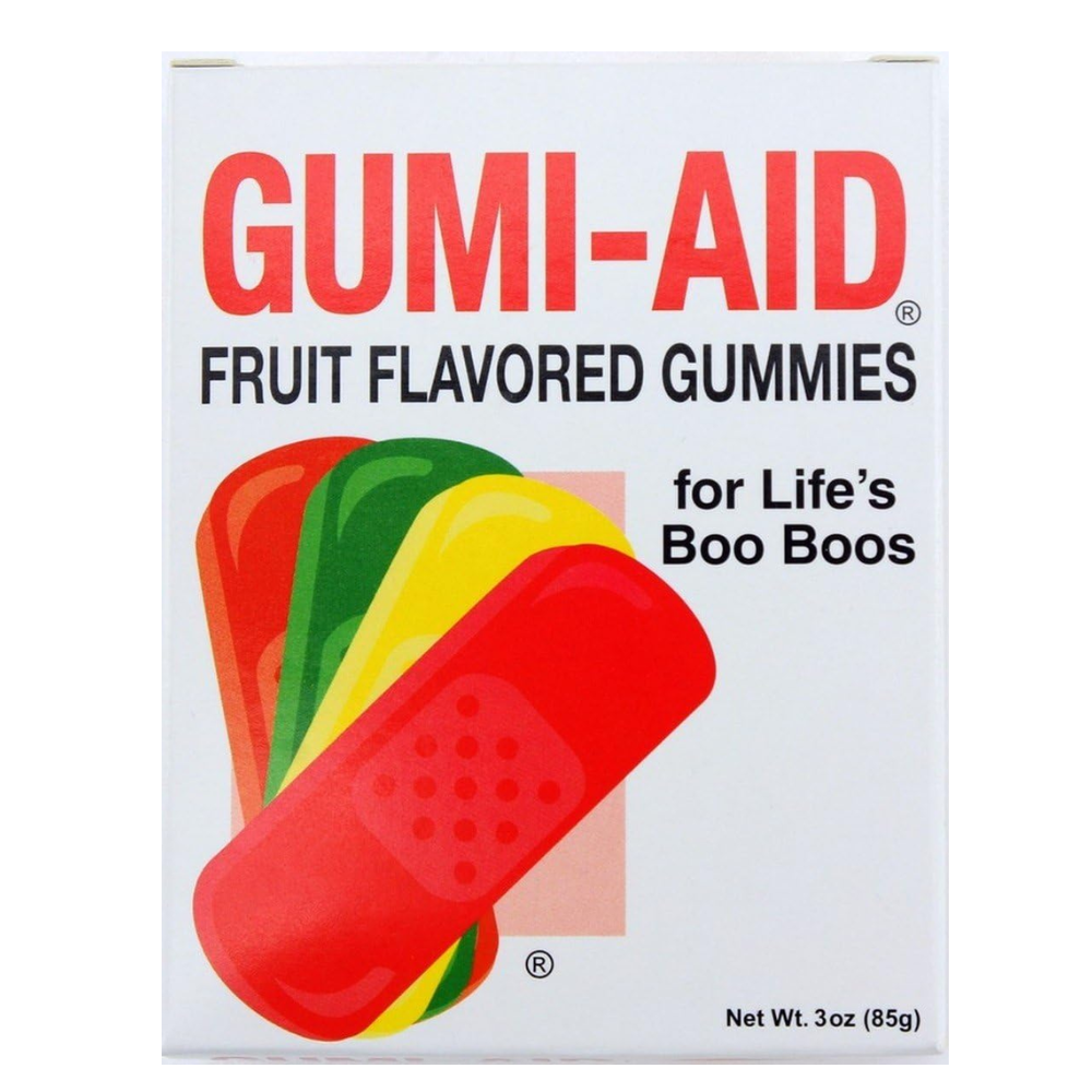 Gumi Aid Fruity Gummy Band Aids 85g – Solly's Online Grocery