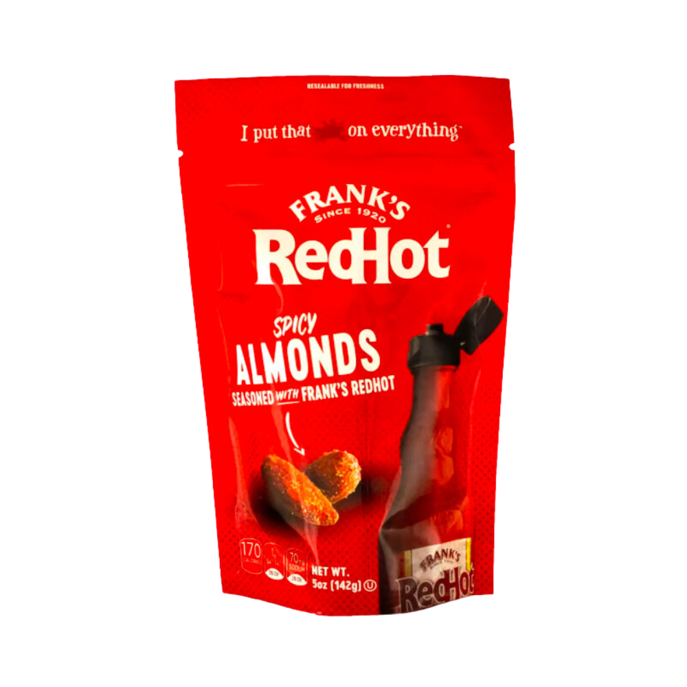 Frank's RedHot Spicy Almonds 142g – Solly's Online Grocery