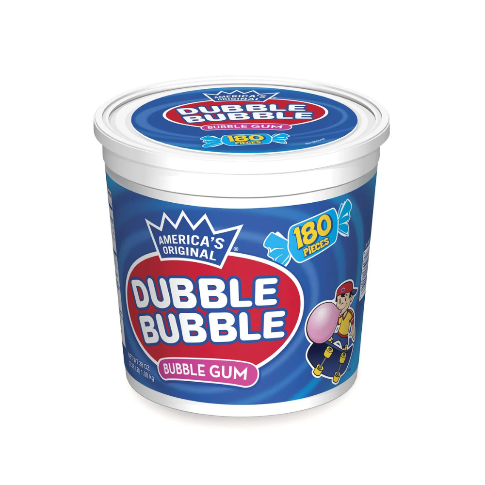 Dubble Bubble Gum Original Tub 180 Pieces – Solly's Online Grocery