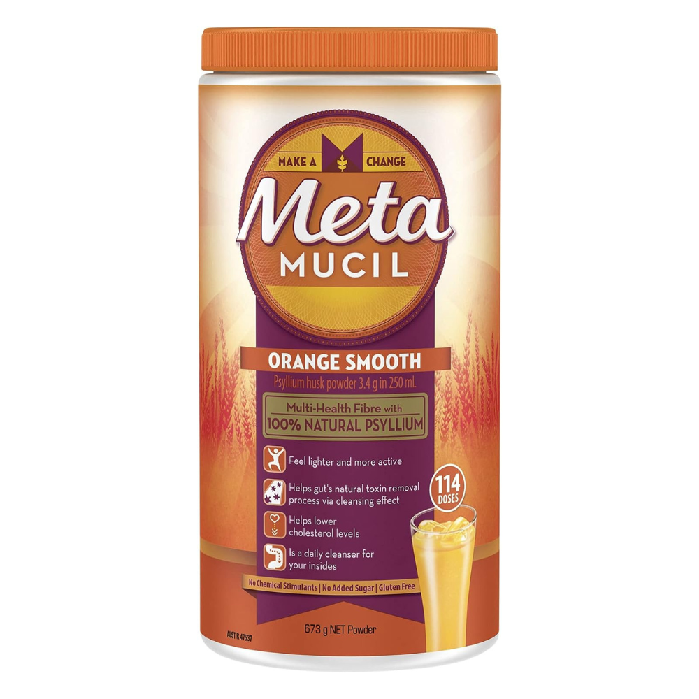 Metamucil Daily Fibre Supplement Smooth Orange, 114 doses, 673g – Solly ...