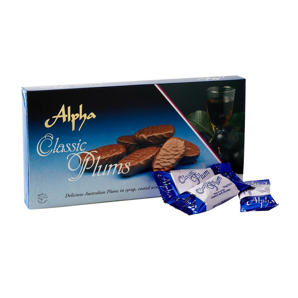 Alpha Chocolate Plums Gift Box 250g – Solly's Online Grocery