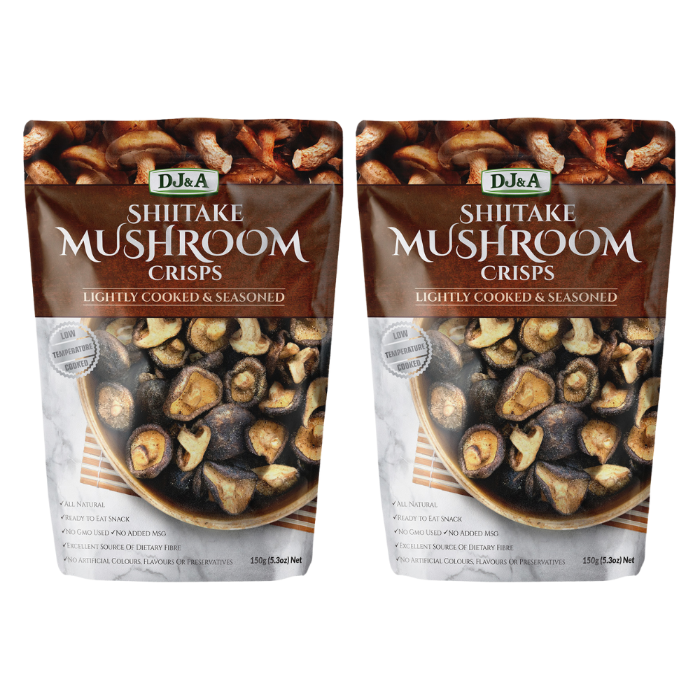 DJ&A Shiitake Mushroom Crisps 300g x 2 – Solly's Online Grocery